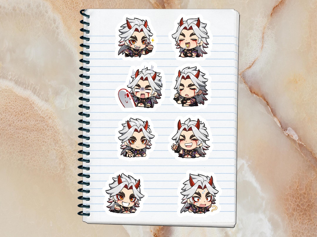 Itto Emoticons Stickers From Genshin Impacts' Paimon's - Etsy