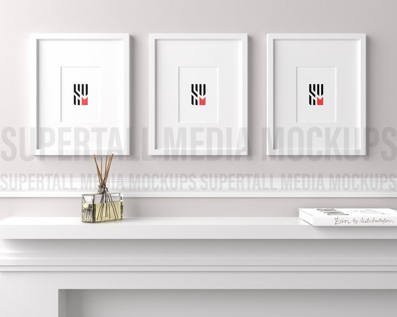 Three 5x7 Frames Mockup Triptych Mockup PSD Frame Template - Etsy Australia