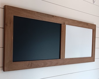 Modern Rustic Farmhouse Chalkboard With Optional Chalk Ledge - Etsy