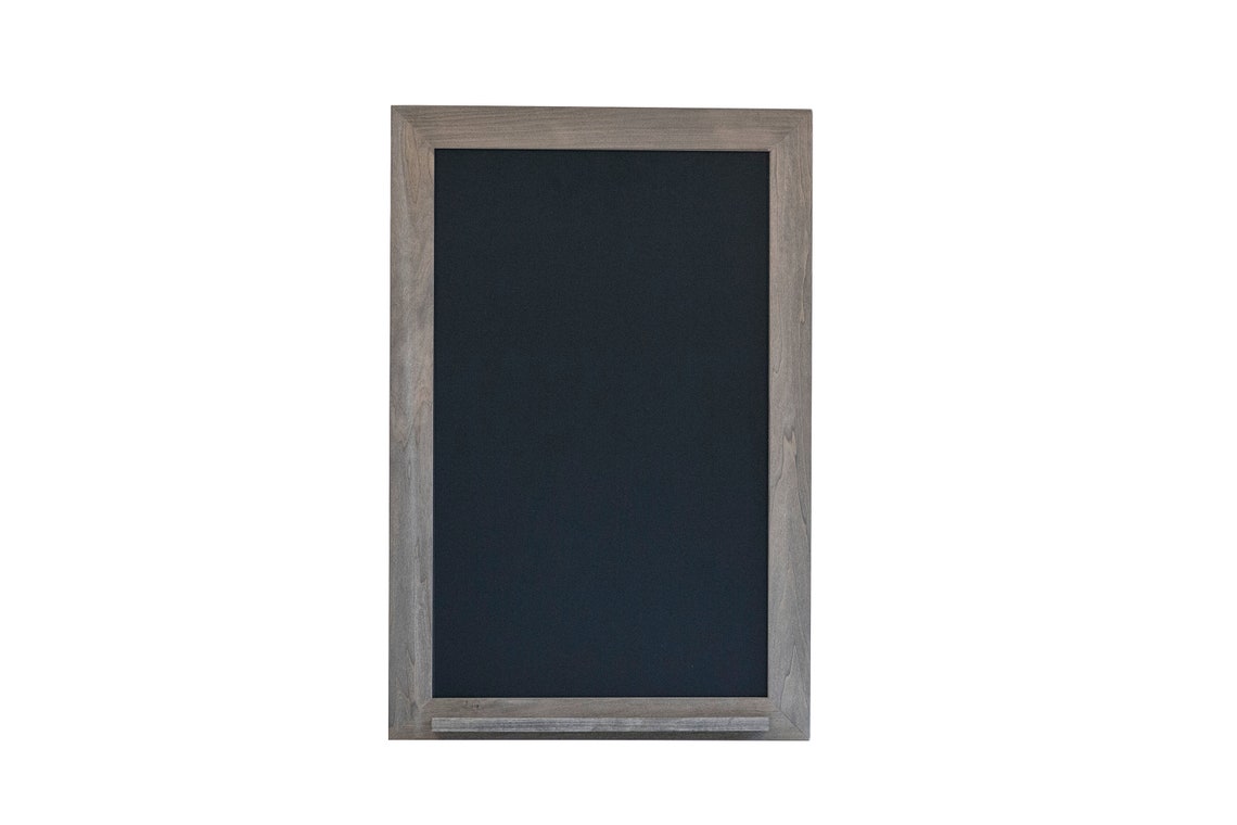 Modern Rustic Farmhouse Chalkboard With Optional Chalk Ledge - Ebony ...