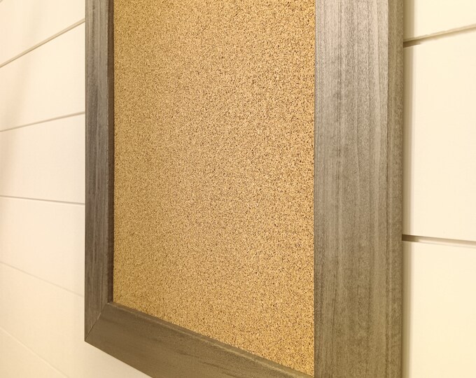 Modern Farmhouse Framed Cork Board Bulletin Board With Option to ...