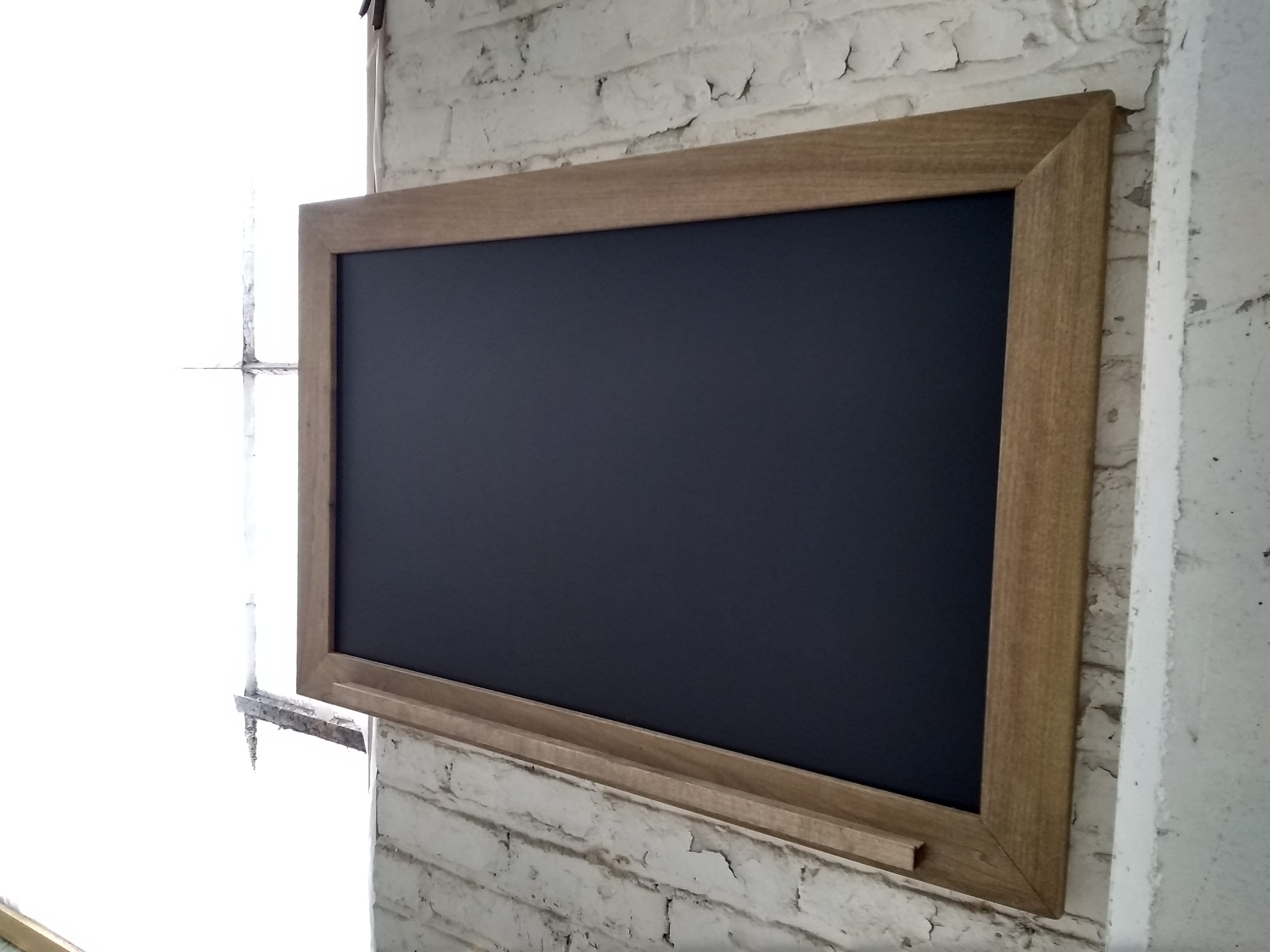 Modern Rustic Farmhouse Chalkboard With Optional Chalk Ledge - Etsy