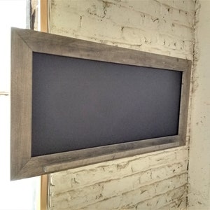 Modern Rustic Farmhouse Chalkboard With Optional Chalk Ledge - Etsy