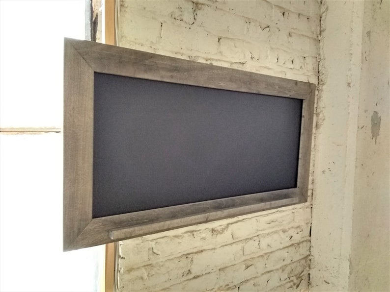Modern Rustic Farmhouse Chalkboard With Optional Chalk Ledge - Etsy
