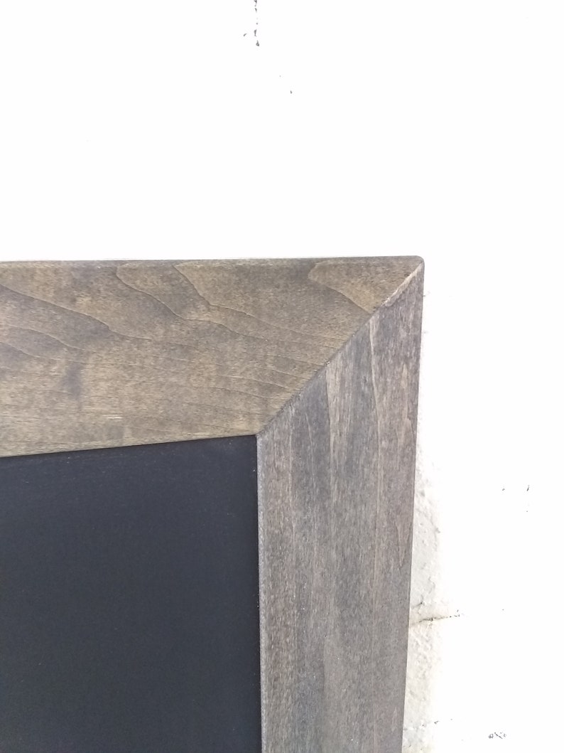 Modern Rustic Farmhouse Chalkboard With Optional Chalk Ledge - Ebony ...
