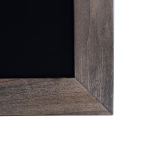 Modern Rustic Farmhouse Chalkboard With Optional Chalk Ledge - Ebony ...