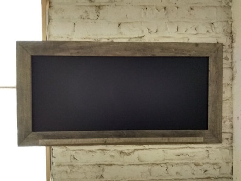 Modern Rustic Farmhouse Chalkboard With Optional Chalk Ledge - Etsy