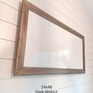 Modern Rustic Farmhouse Dry Erase Board With Optional Marker Ledge and ...