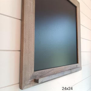 Modern Rustic Farmhouse Chalkboard With Optional Chalk Ledge - Ebony ...
