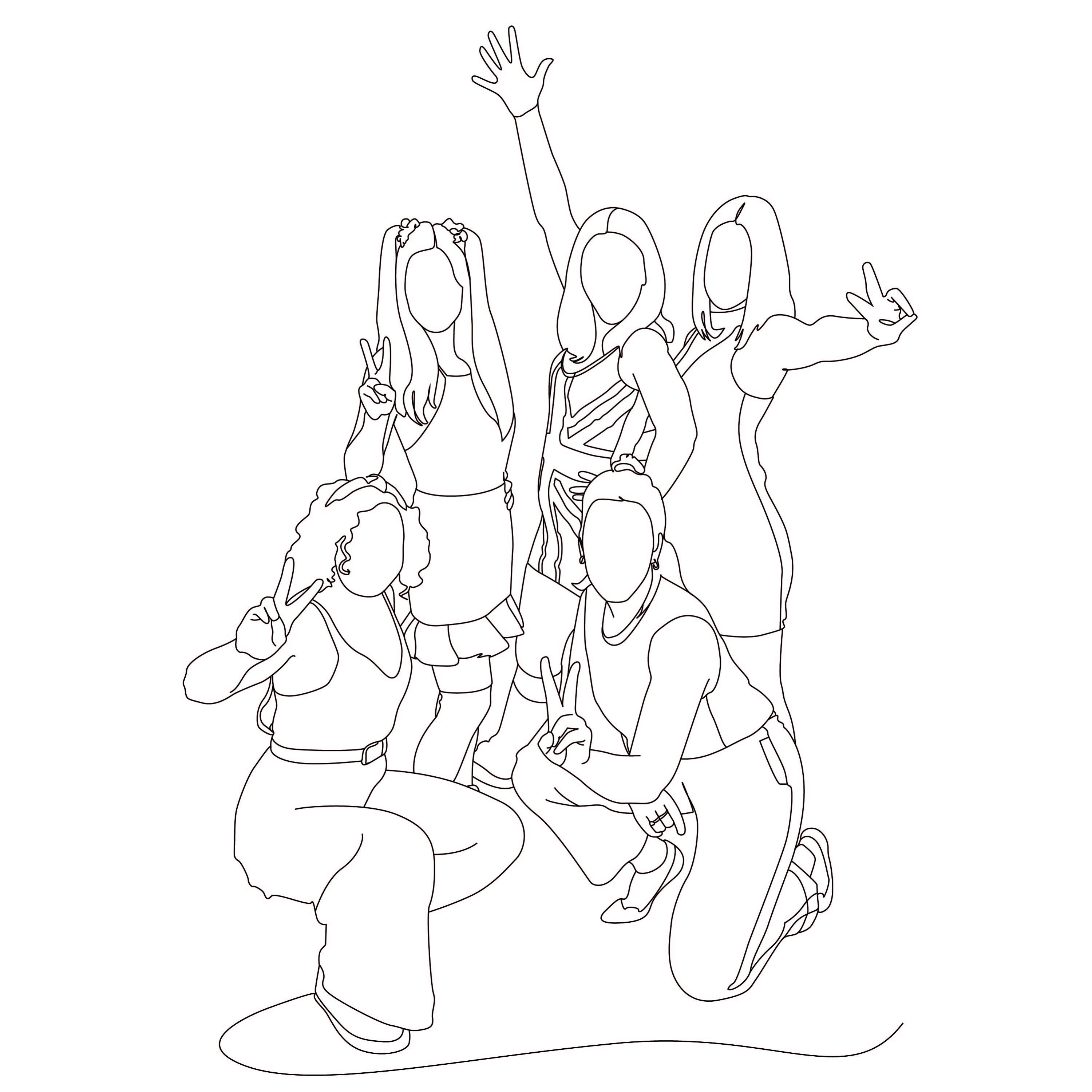 Custom Line Art With Background Personalized Portrait From - Etsy