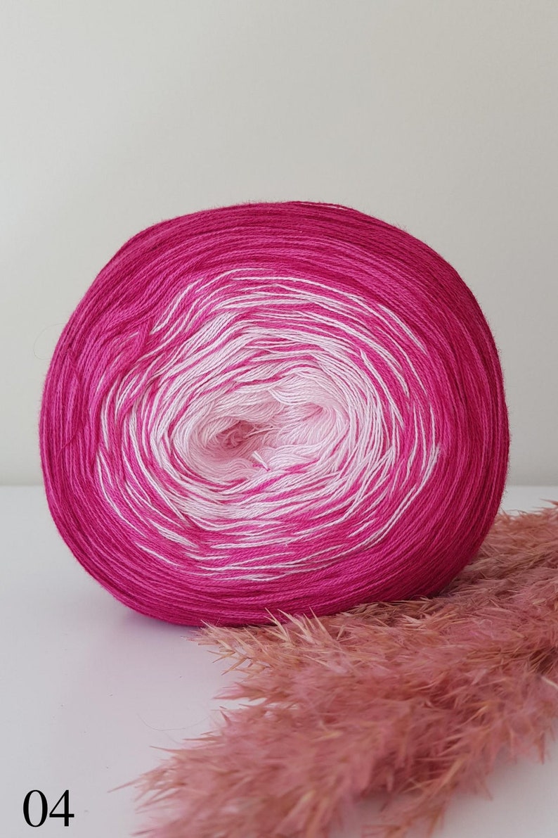 Gradient Cotton Cake Yarn Fingering Weight Yarn Cotton - Etsy