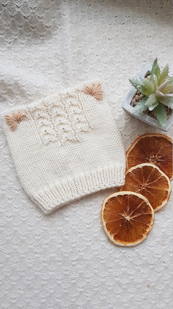 Knitted newborn hat pattern/diy pattern for baby hat | Etsy