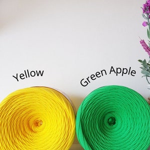 Bobilon T-shirt Yarn Medium 7-9mm, Crochet Super Bulky Cotton Yarn ...