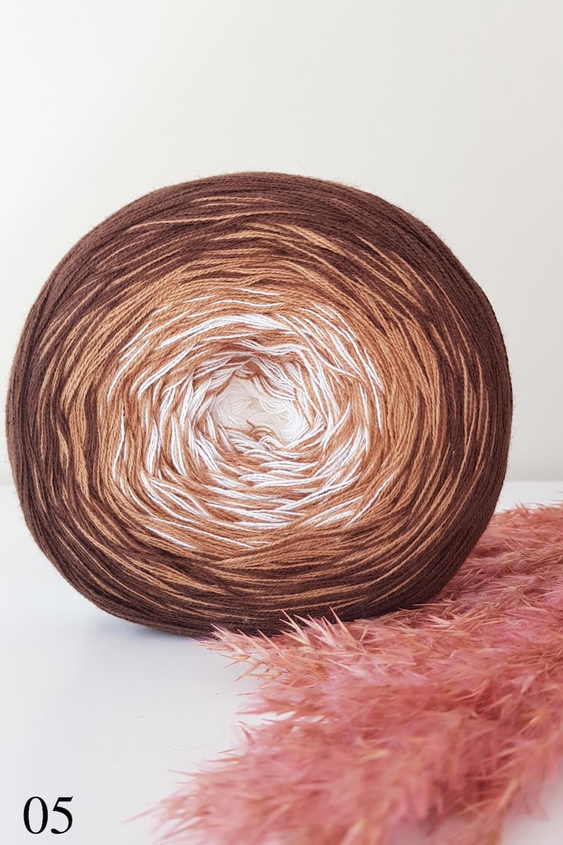 Gradient Cotton Cake Yarn Fingering Weight Yarn Cotton - Etsy