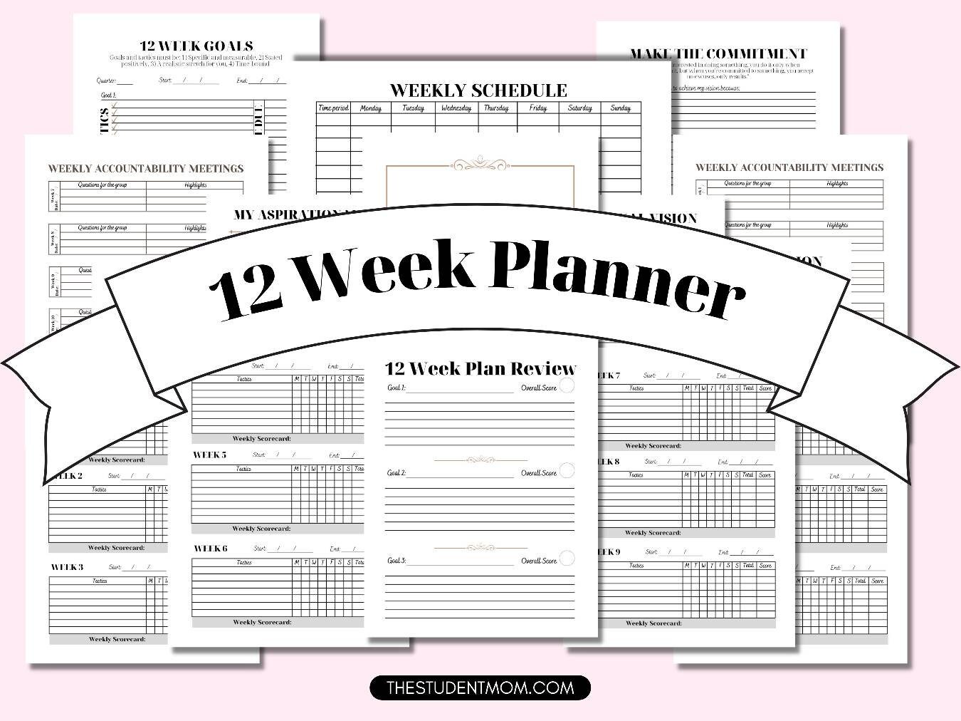 12 Week Plan Notion Template