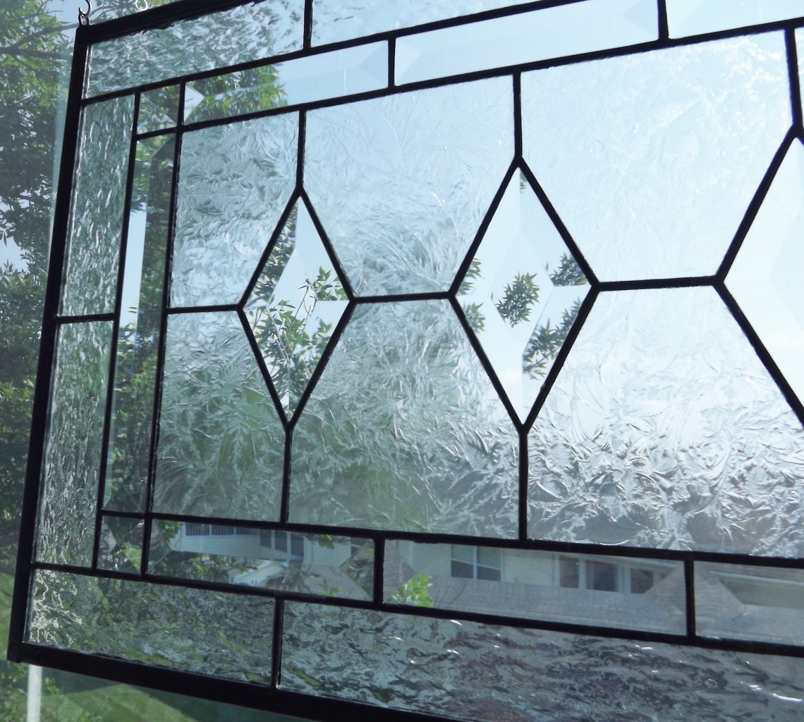 Diamonds With Clear Textures, Stained Glass Panel, Diamond Bevels ...