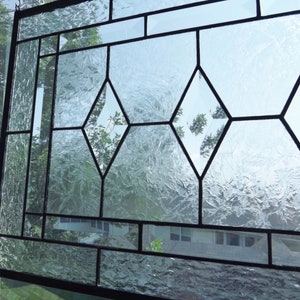 Diamonds With Clear Textures, Stained Glass Panel, Diamond Bevels ...