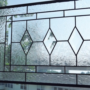 Diamonds With Clear Textures, Stained Glass Panel, Diamond Bevels ...