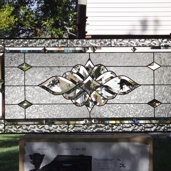 Clear Leaded Glass Panel - Etsy