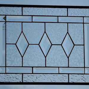 Diamonds With Clear Textures, Stained Glass Panel, Diamond Bevels ...