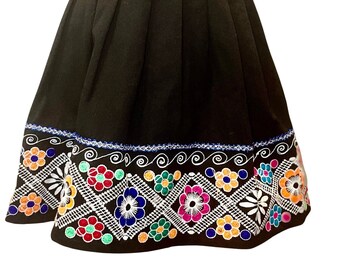 Peruvian Embroidered Skirt Pollera Canchis - Etsy