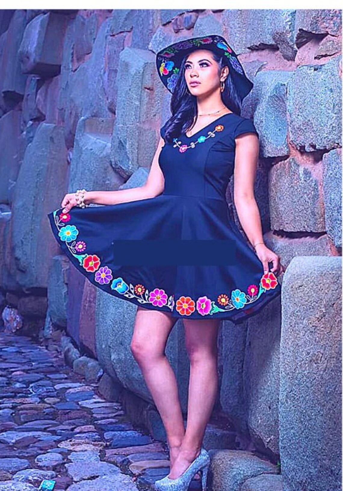 Peruvian Embroidered Skirt - Pollera Canchis - Etsy