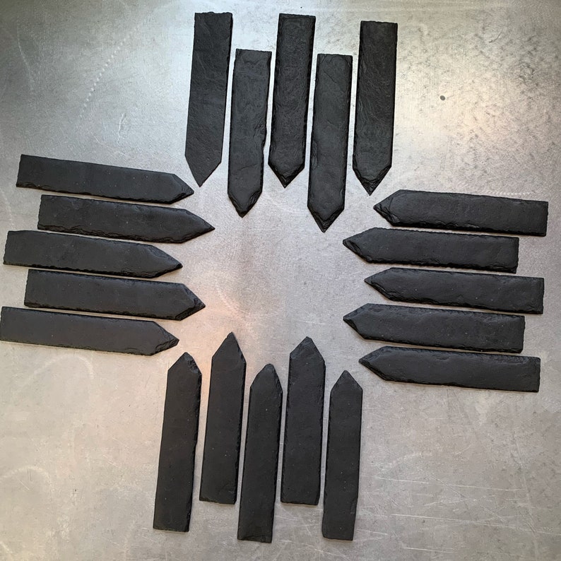 Slate Herb Tags Set of 5 Planter Tags Plant Labels Herbs - Etsy