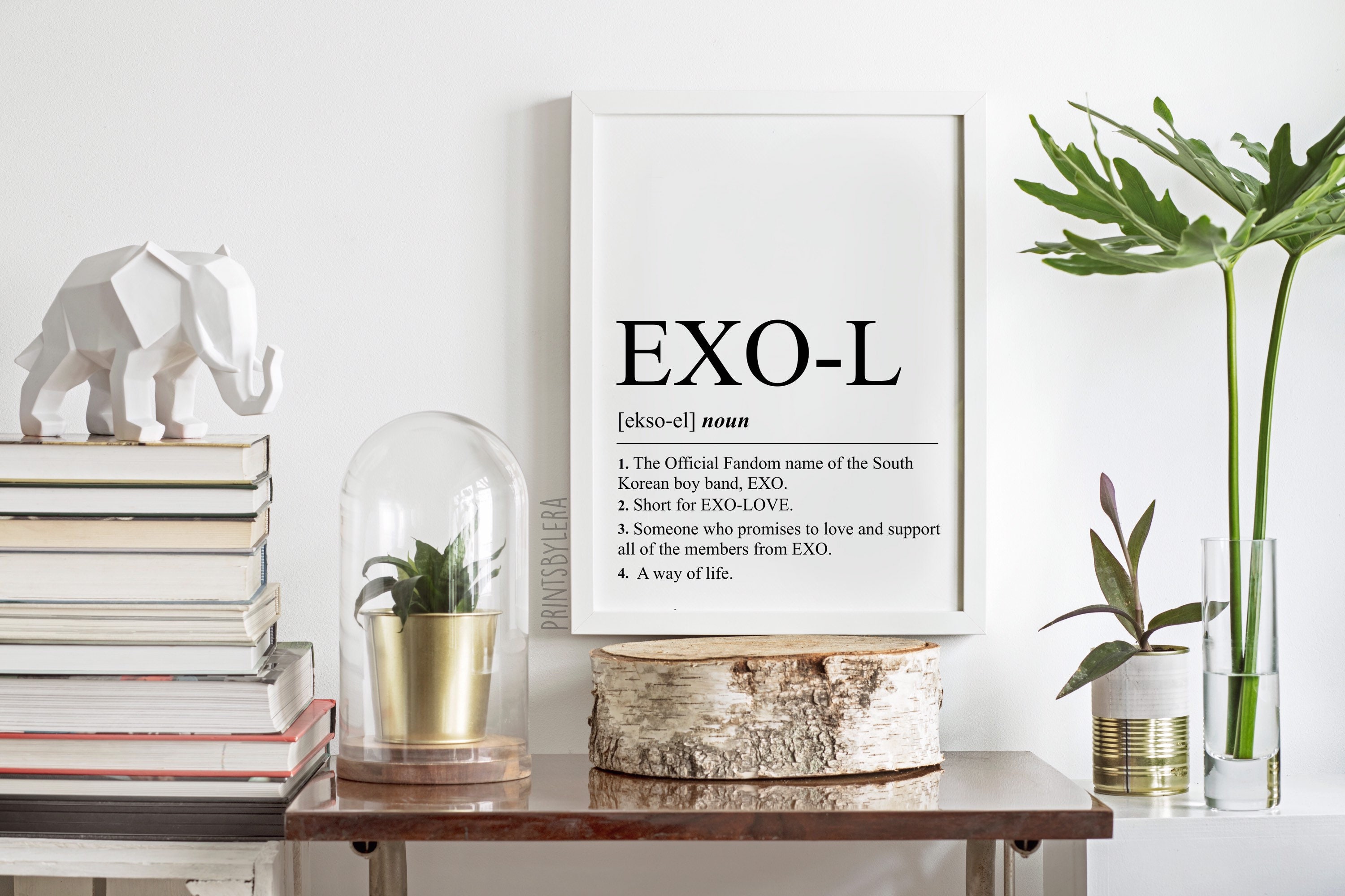 EXO-L Definition | Art Print | Dictionary Style | Home Decor Poster ...