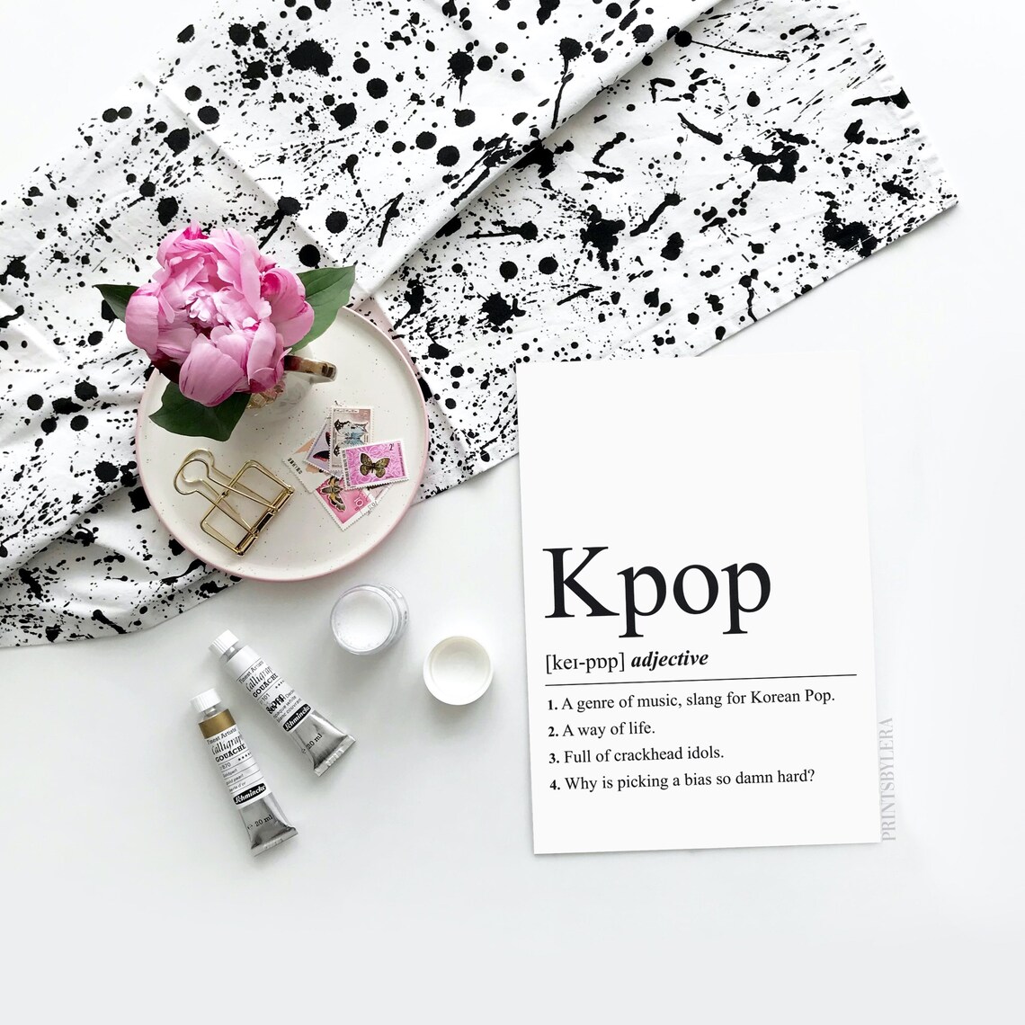 Kpop Definition | Art Print | Dictionary Page Style | Home Decor Poster ...