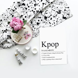 Kpop Definition | Art Print | Dictionary Page Style | Home Decor Poster ...