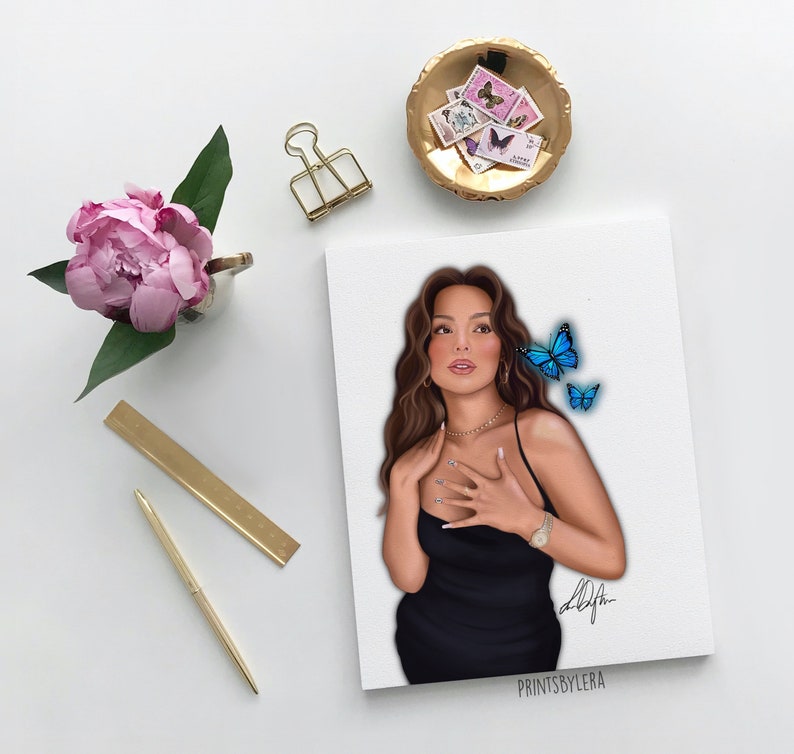 Addison Rae | Tiktok Influencer | Digital Portrait Illustration | Wall ...
