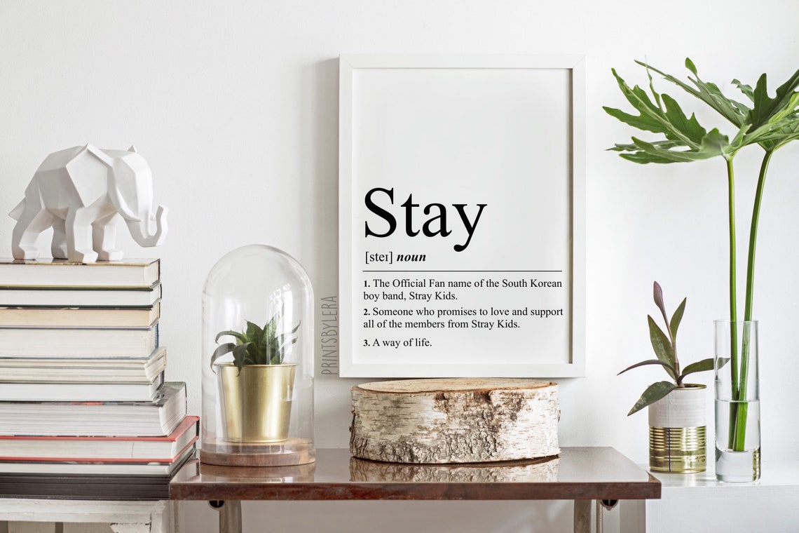Stay Definition | Art Print | Dictionary Style | Home Decor Poster ...