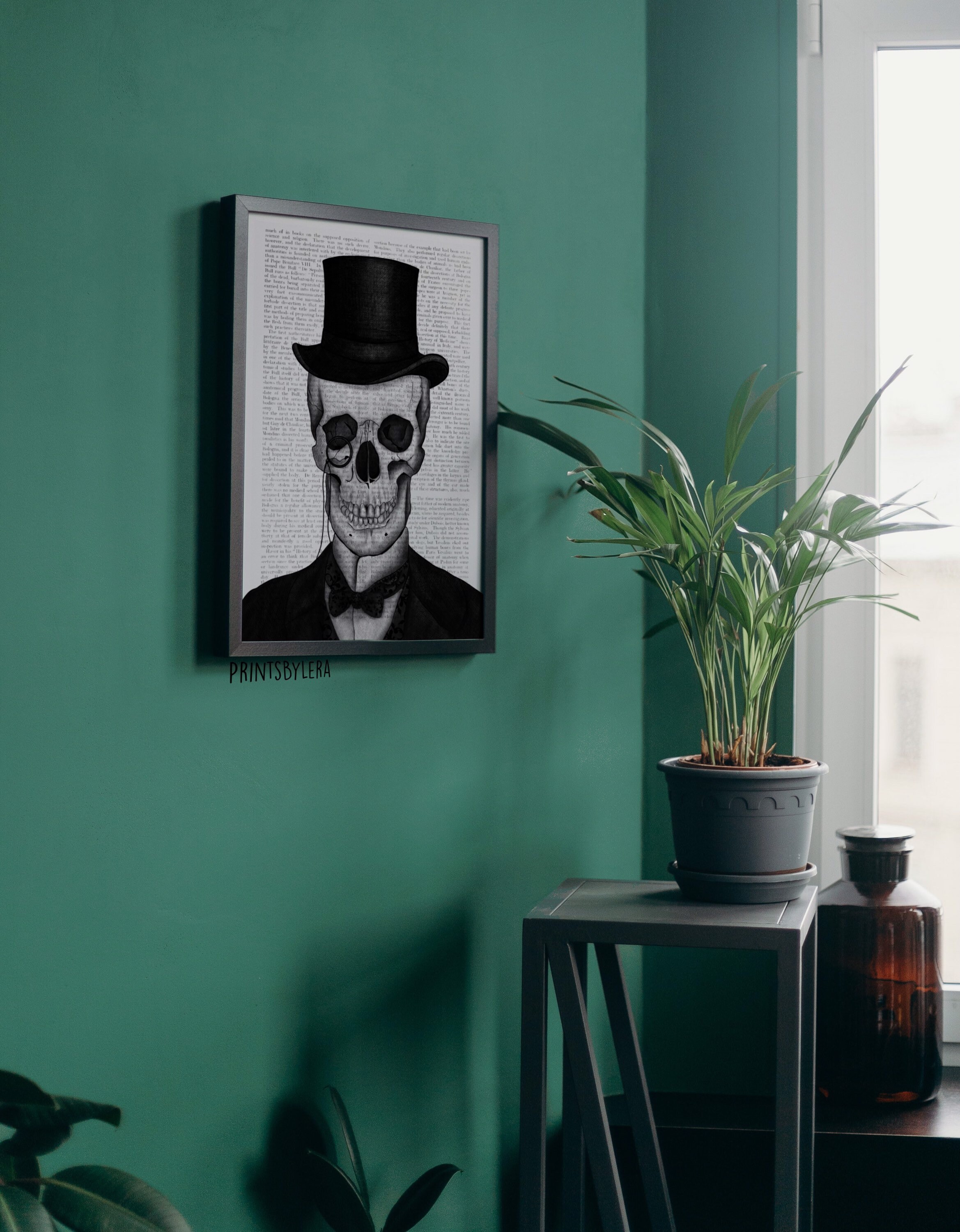 Gothic Skeleton Gentleman Art Print / Poster Victorian - Etsy