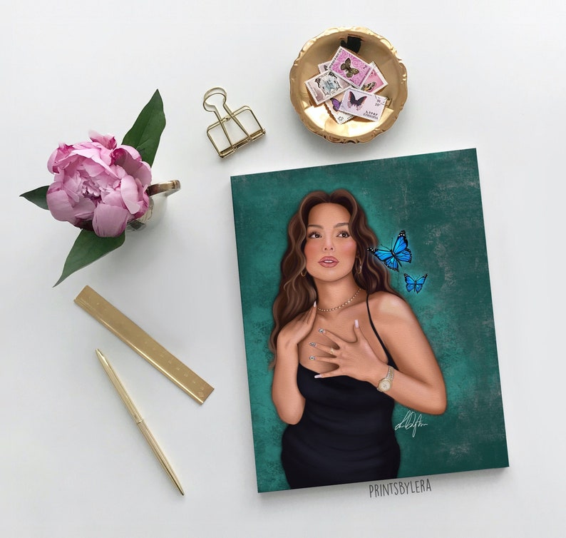 Addison Rae | Tiktok Influencer | Digital Portrait Illustration | Wall ...