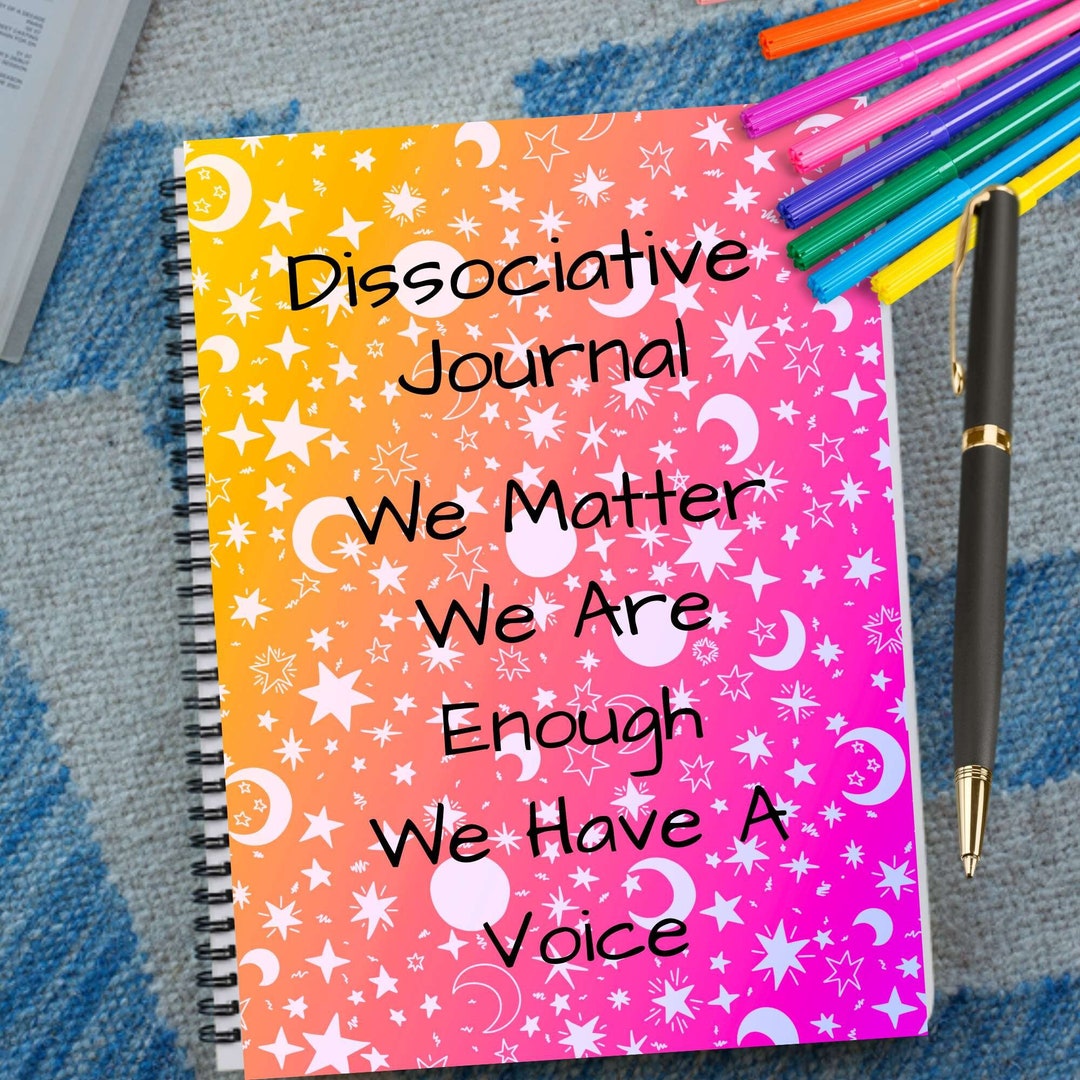 Spiral Notebook Dissociative Journal DID System Diary for Women Blank Book Girl Woman Gift ...