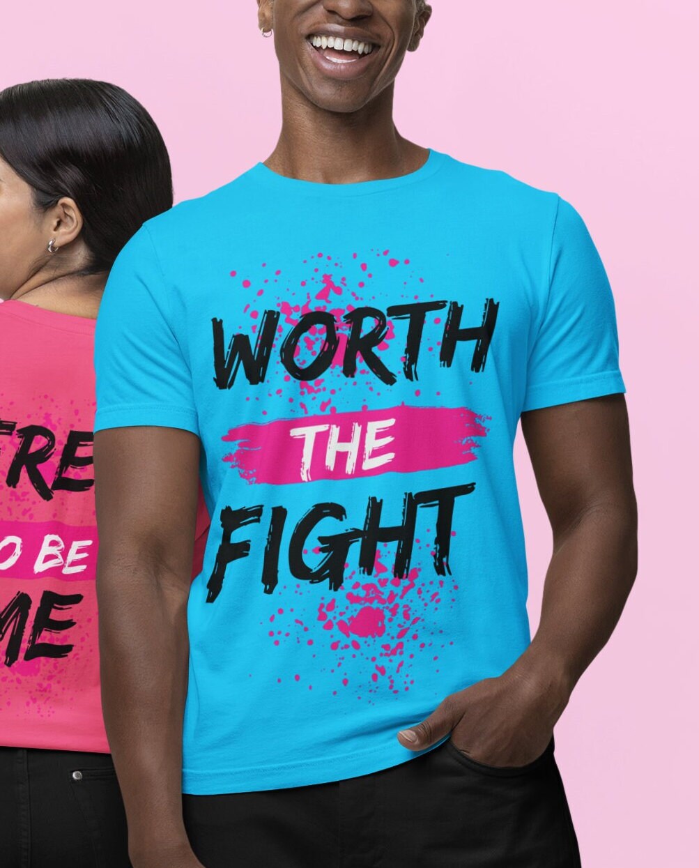 Warrior Tshirt Worth the Fight Tshirt Two Sided Print, Fight Shirt ...