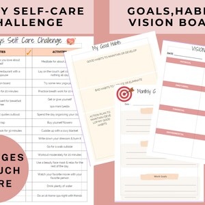 Canva Planner Template Editable CBT Anxiety Workbook CBT Worksheets DBT ...