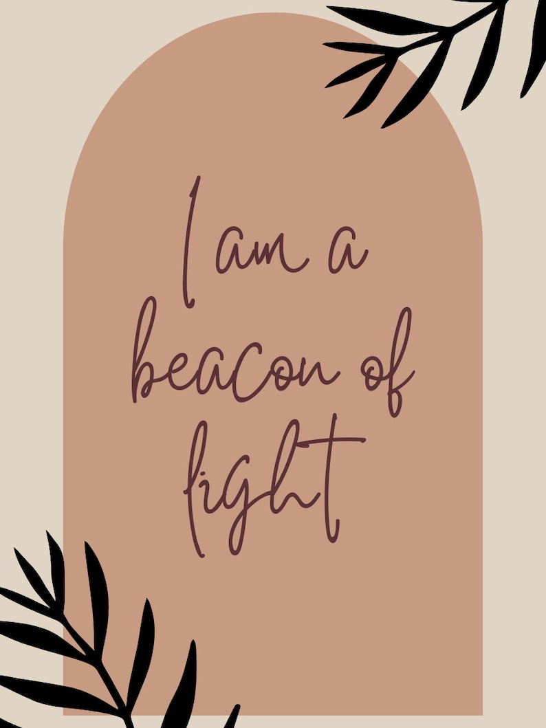 Boho Christian Affirmation Cards Printable Affirmation Deck ...