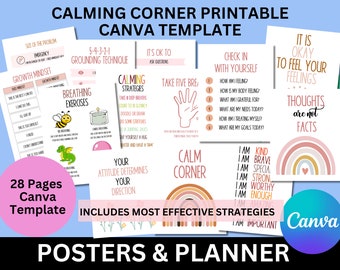 30 Calm Down Corner School Psychologist Therapy Office Decor Speech ...