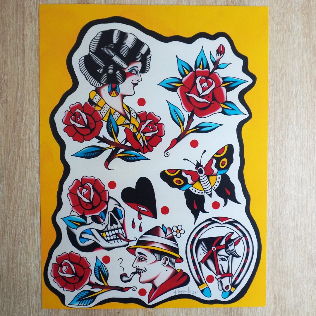 PRINT TRADITIONAL TATTOO - Etsy