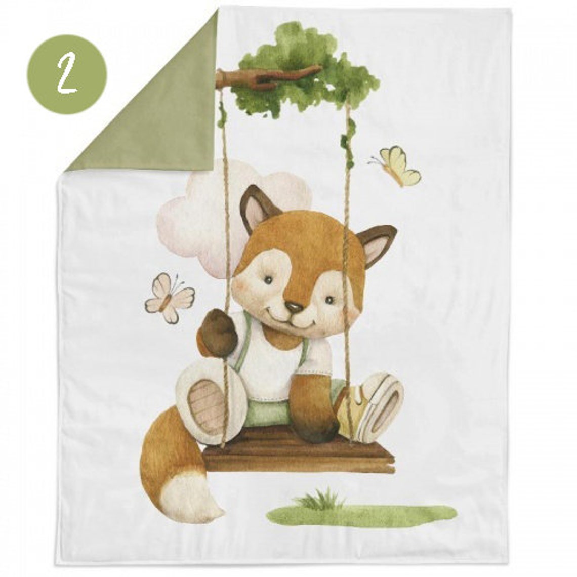 Cute Fox Fabric Panel Quilting Panel Baby Quilt Panel | Etsy