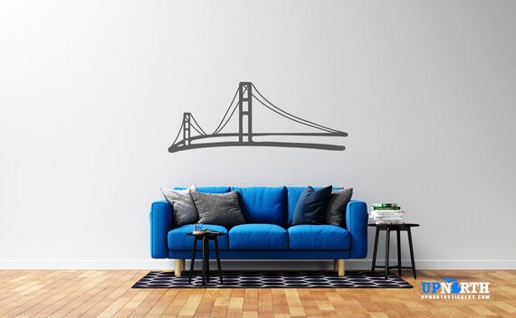 Mackinac Bridge Custom Vinyl Decal - Etsy