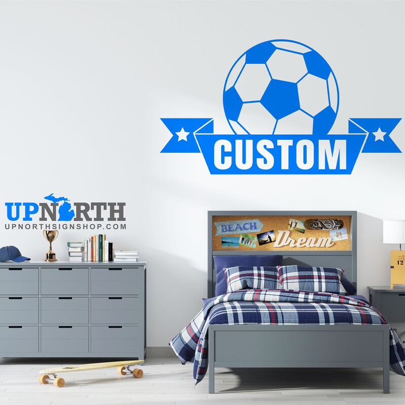 Soccer Wall Decal - Etsy