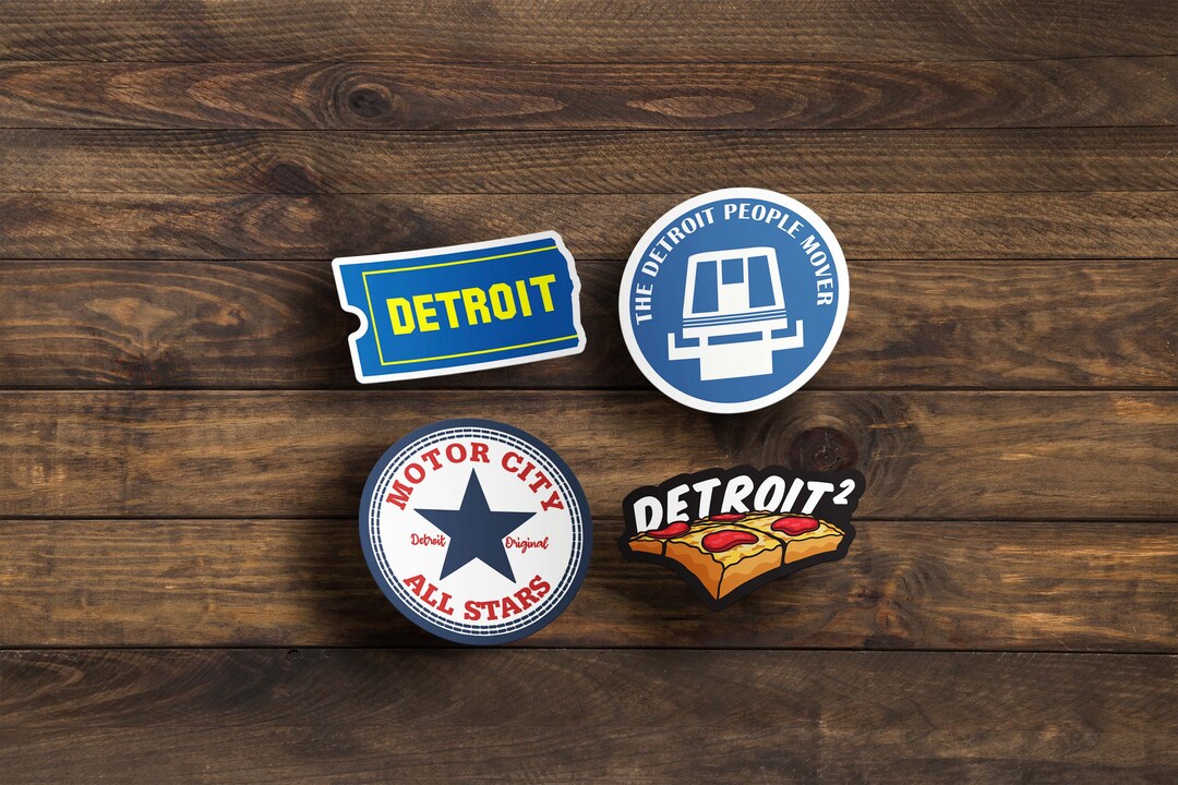 Detroit Sticker Pack 4 STICKERS - Etsy