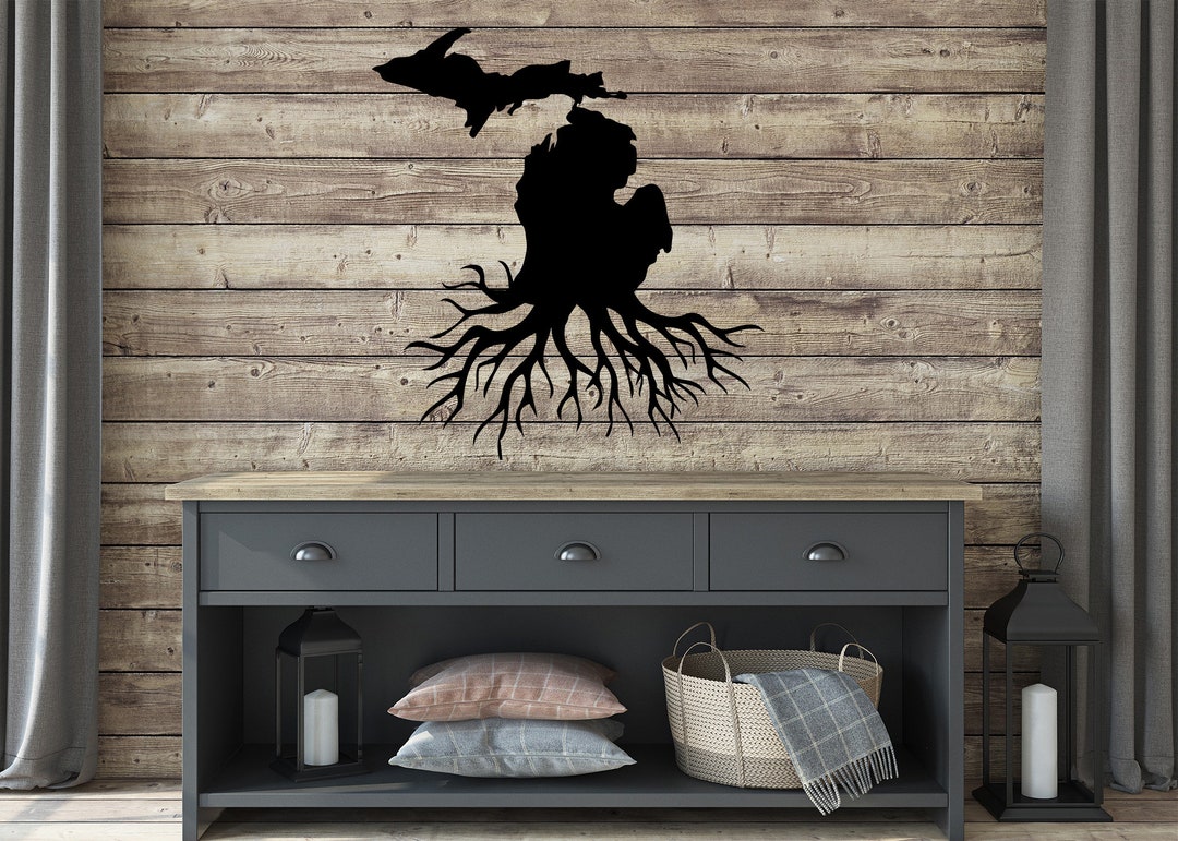 Michigan Roots Custom Vinyl Decal - Etsy