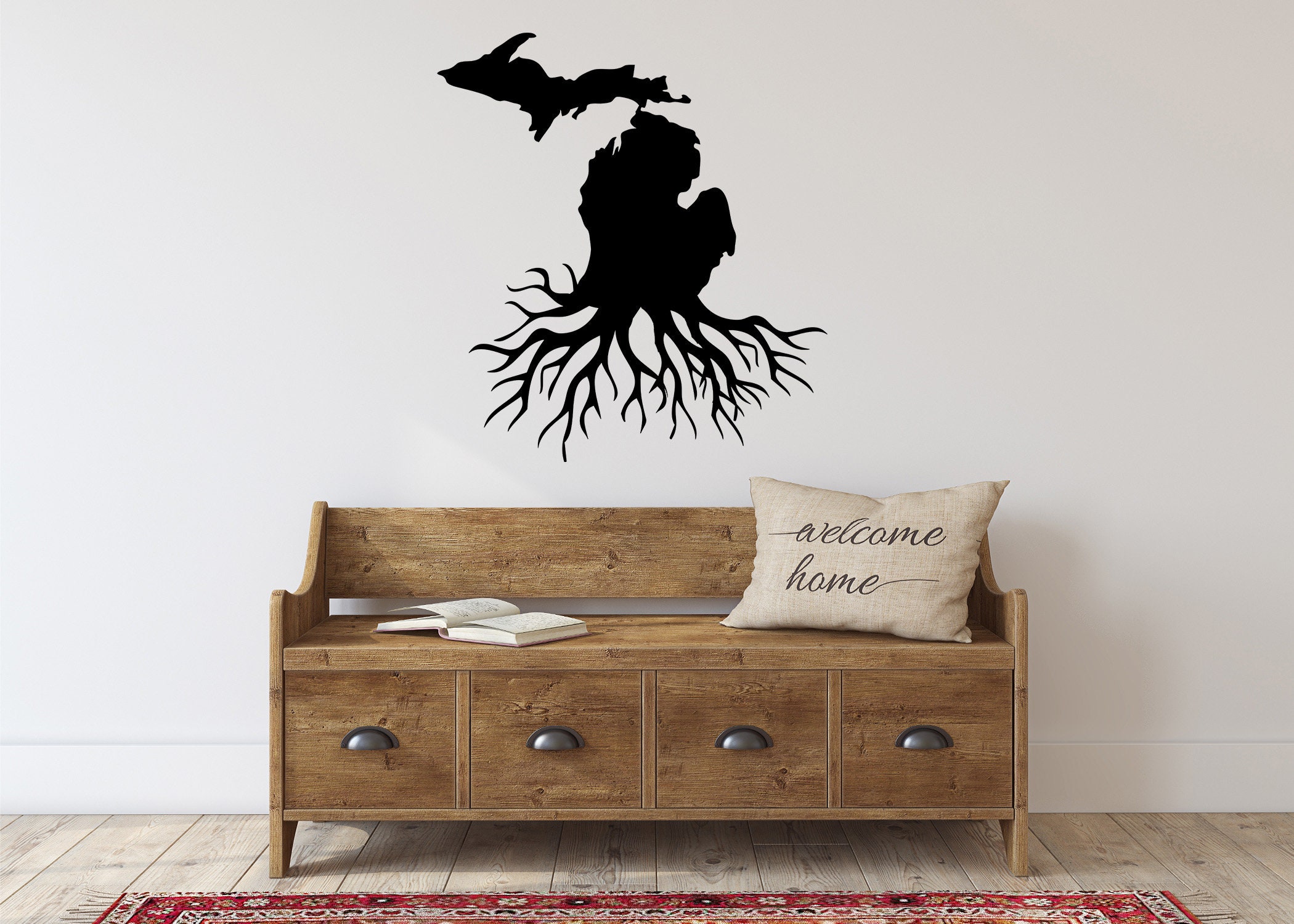 Michigan Roots Custom Vinyl Decal - Etsy