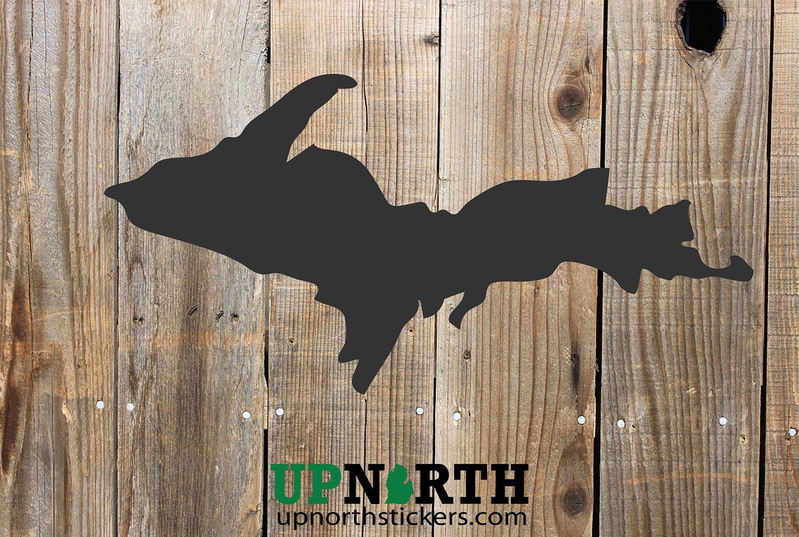 Upper Peninsula Michigan Vinyl Decal MULTIPLE SIZES - Etsy