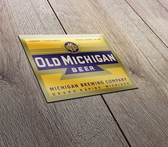 Old Michigan Beer Sticker 3 Sizes to Choose From - Etsy