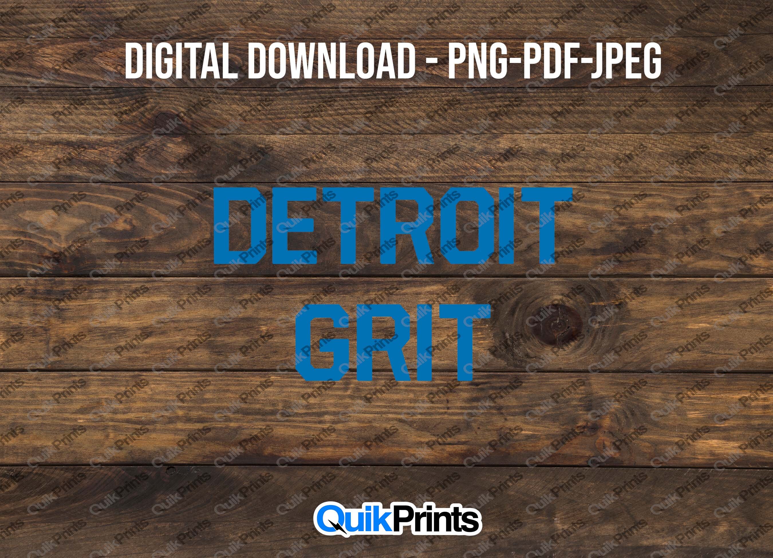 Detroit Grit Digital Download PNG, Jpeg and PDF File - Etsy