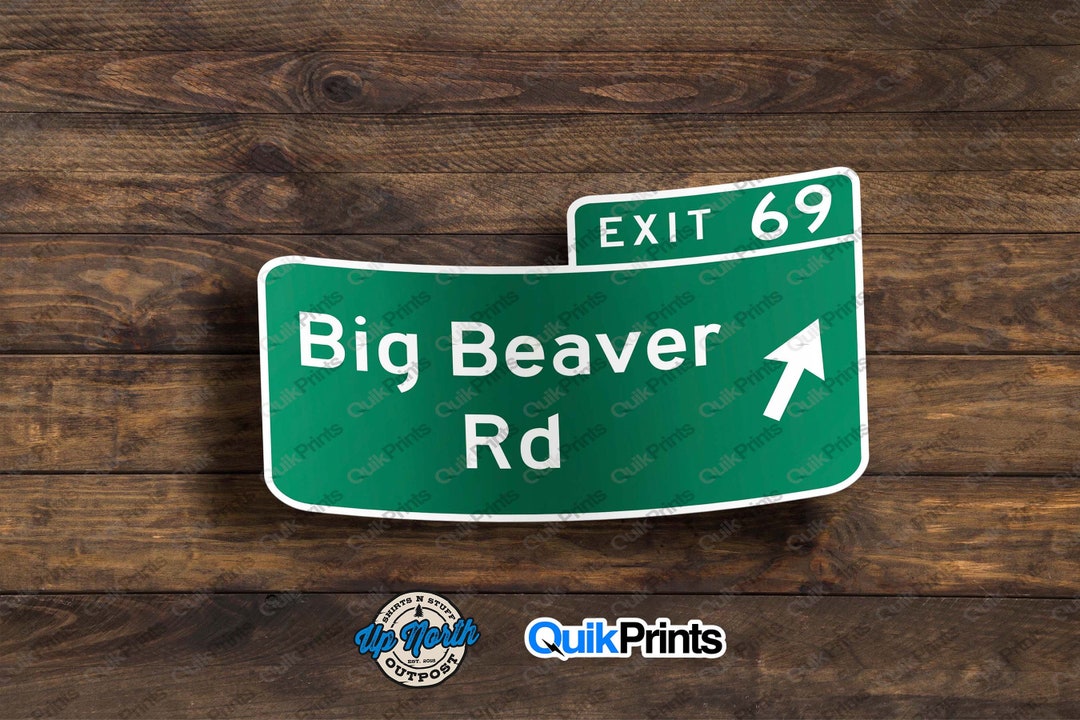 Custom Expressway Exit Sign Sticker 4 Sticker Sizes Personalized ...